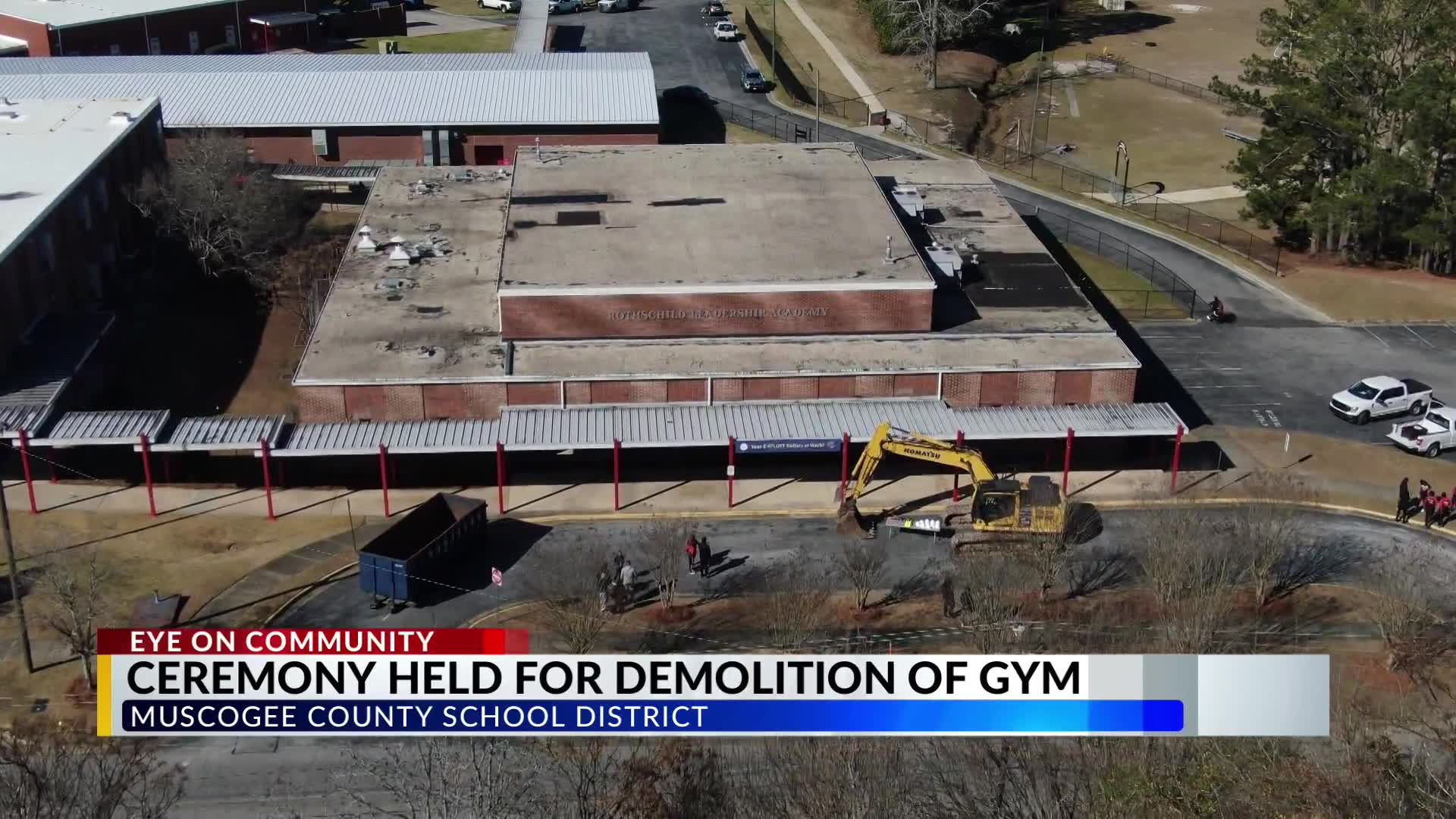 Demolition ceremony held in honor of new Rothschild Academy gym ...