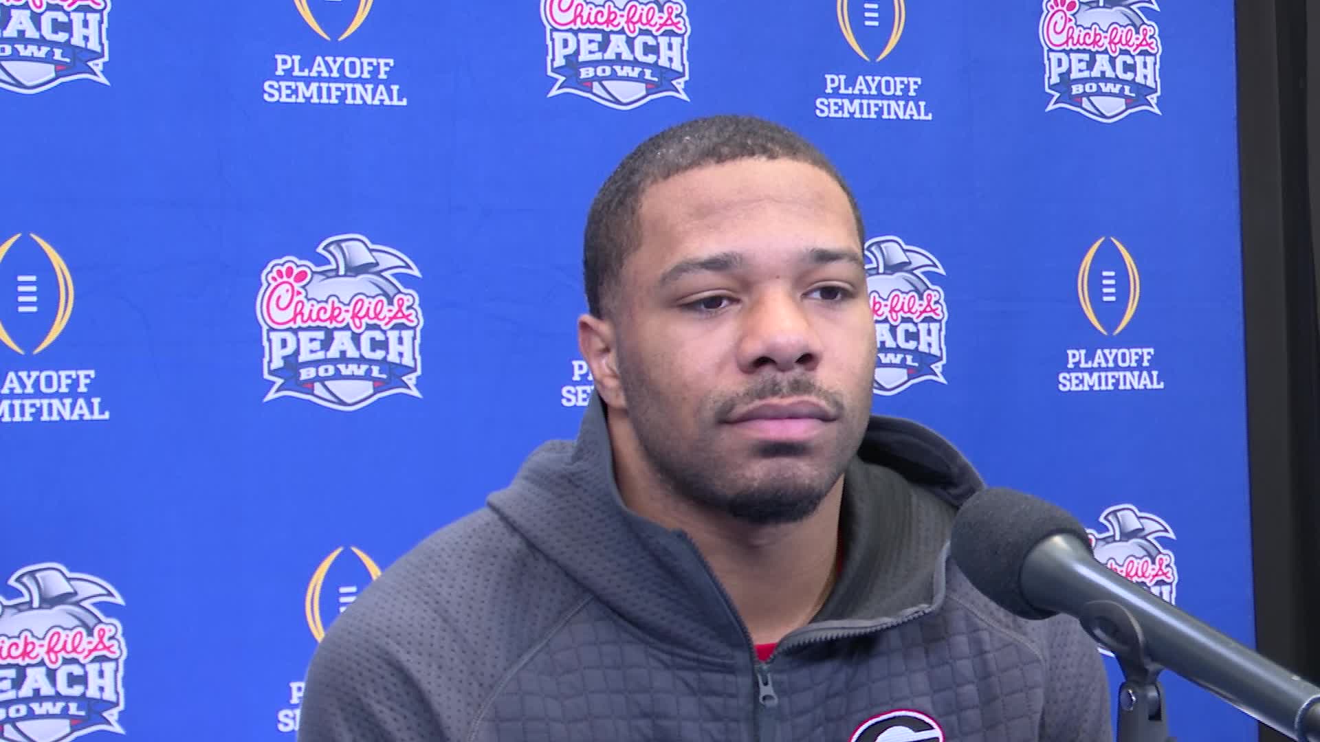 Jamon Dumas-Johnson Peach Bowl Media Day – WRBL