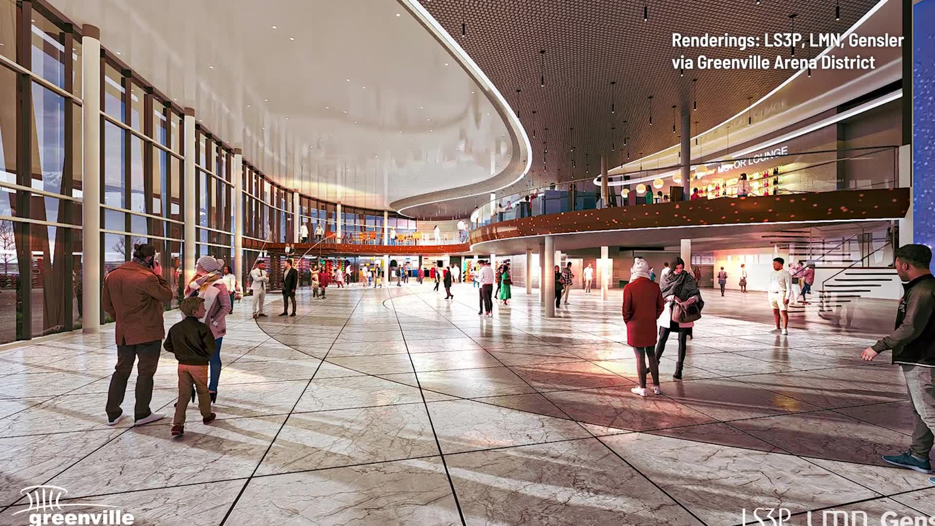 Renderings from new Greenville Arena District master plan – WSPA 7NEWS