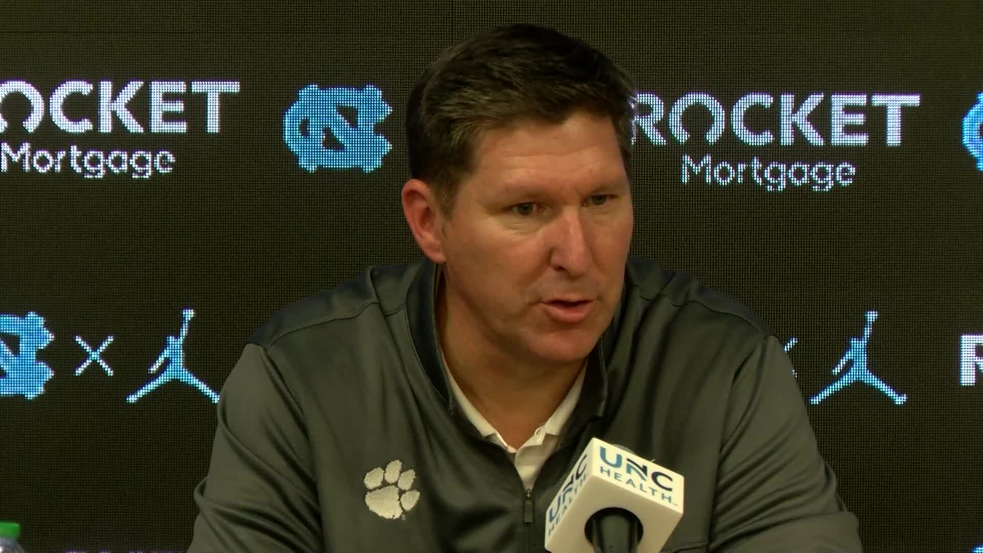 Brad Brownell comments following Clemson win at UNC – WSPA 7NEWS