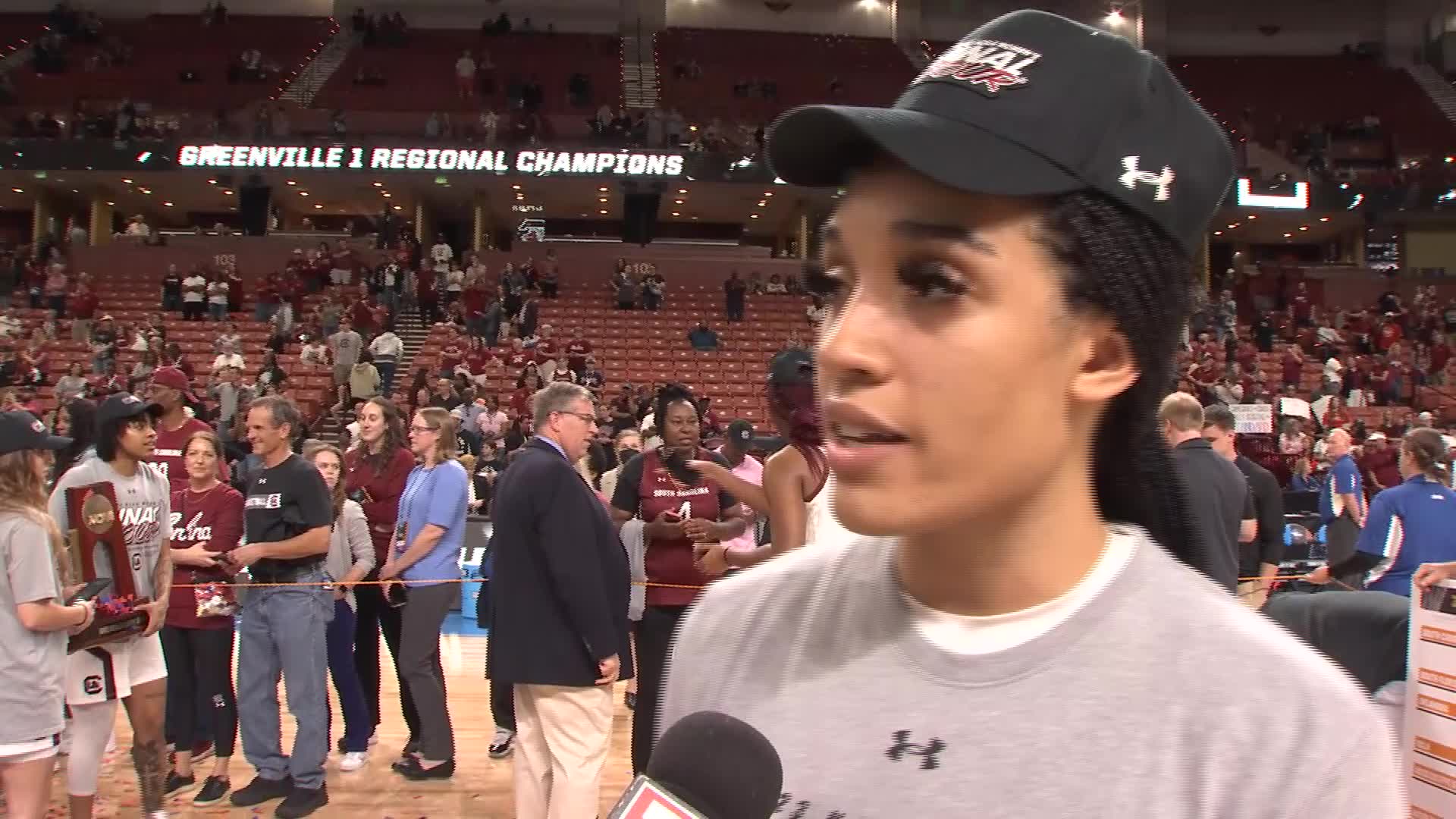 Aliyah Boston, Zia Cooke & Brea Beal talk about Gamecocks win over ...