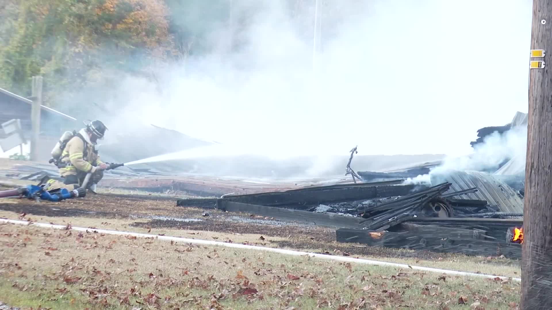 VIDEO: Fire on Ridge Road near Landrum – WSPA 7NEWS