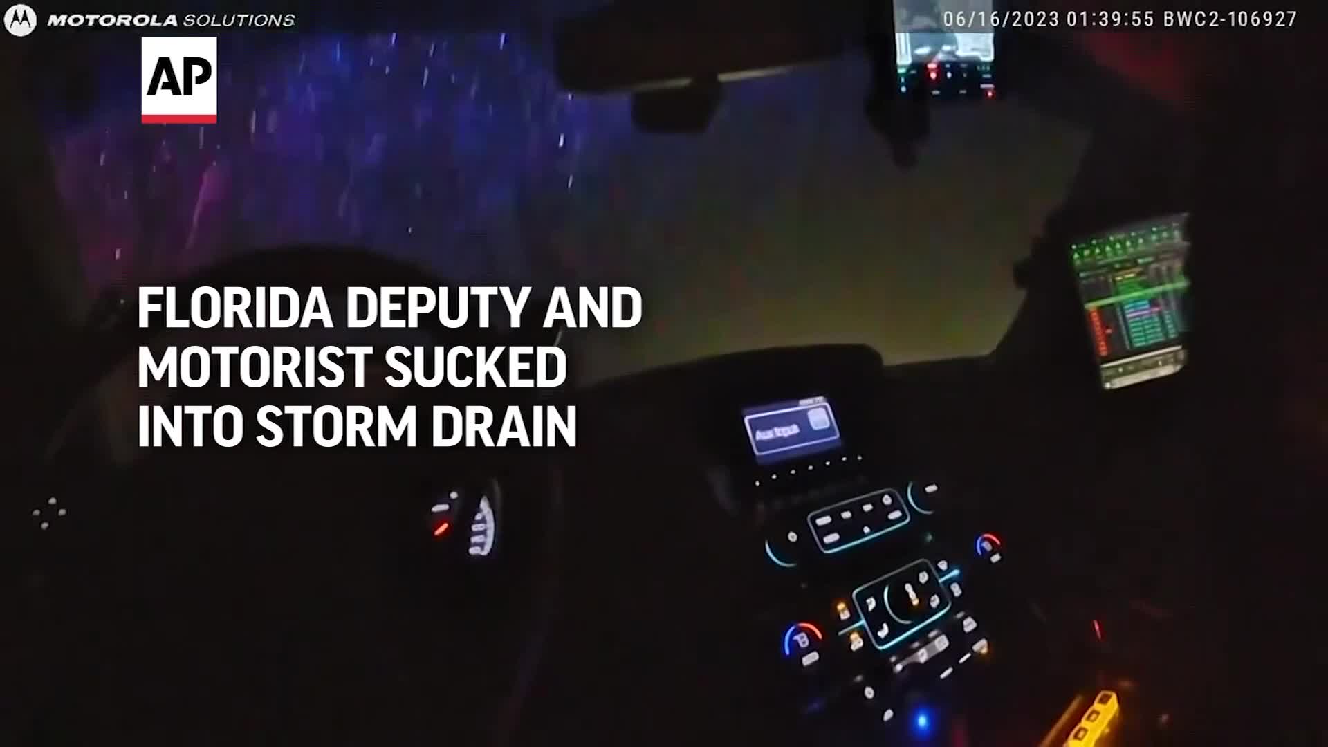 Florida deputy and motorist survive being swept through storm drain ...