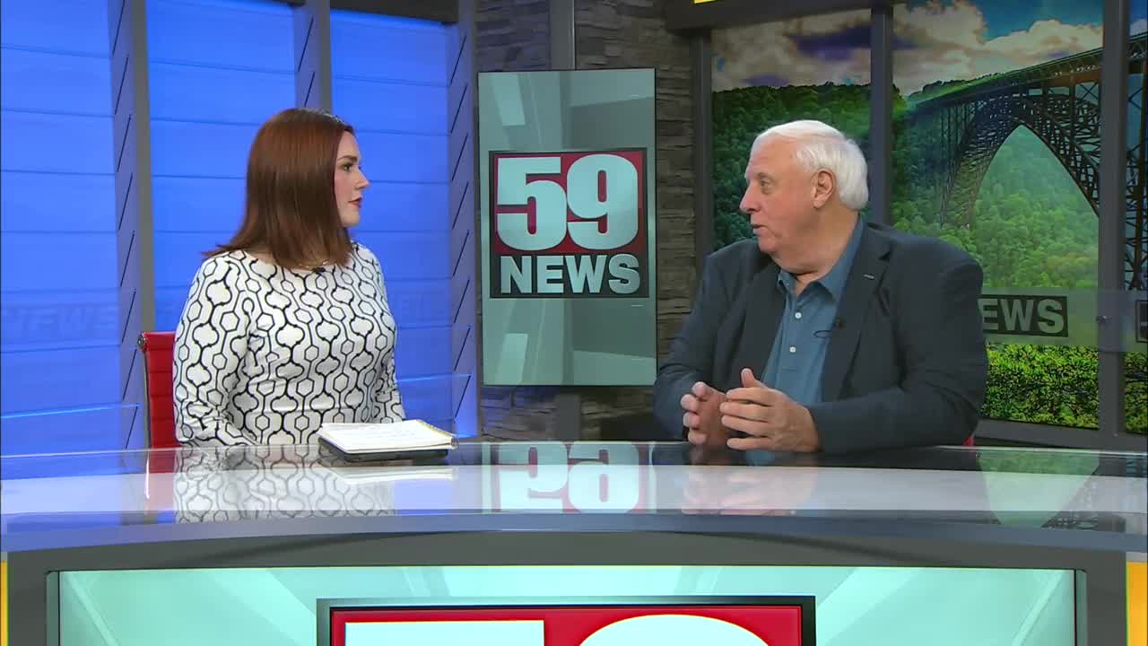 WVNS 59News Anchor Izzy Post & WV Governor Jim Justice | Friday ...
