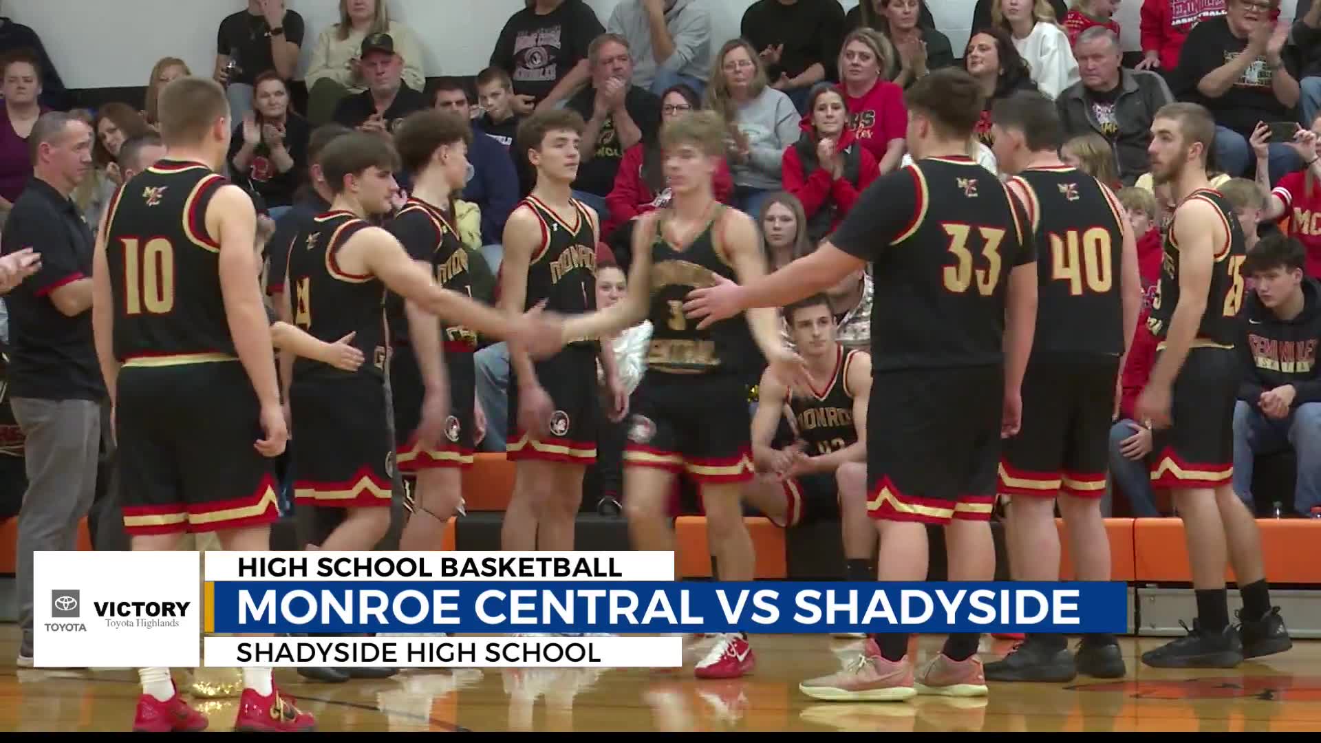 High School Boys Basketball: Monroe Central vs. Shadyside 12-9-25 – WTRF