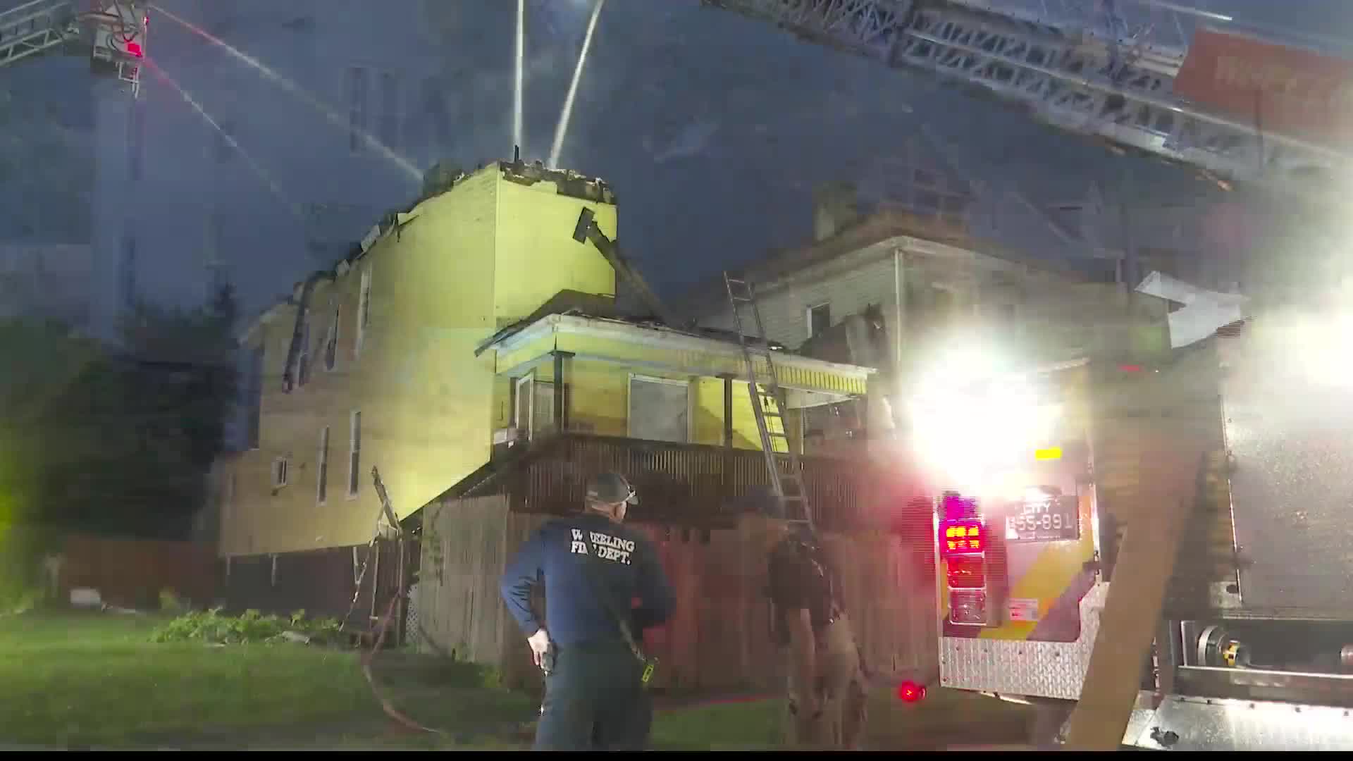 Crews battle structure fire on Wheeling Island – WTRF
