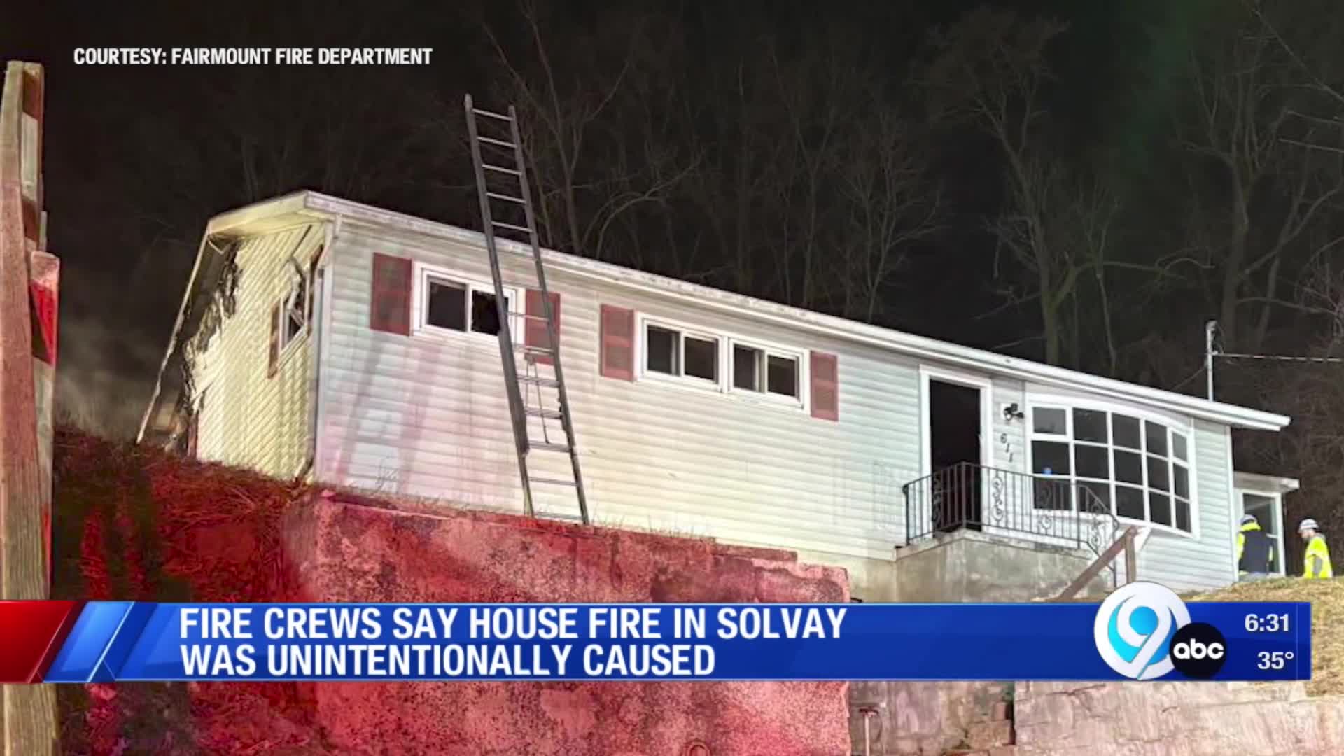 Firefighters combat early Sunday morning fire in Solvay – WSYR