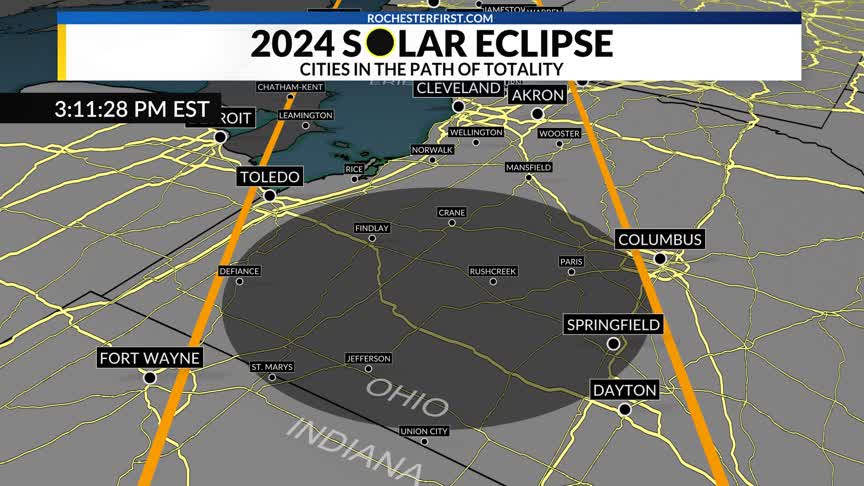 April 2024 Eclipse path of totality – RochesterFirst