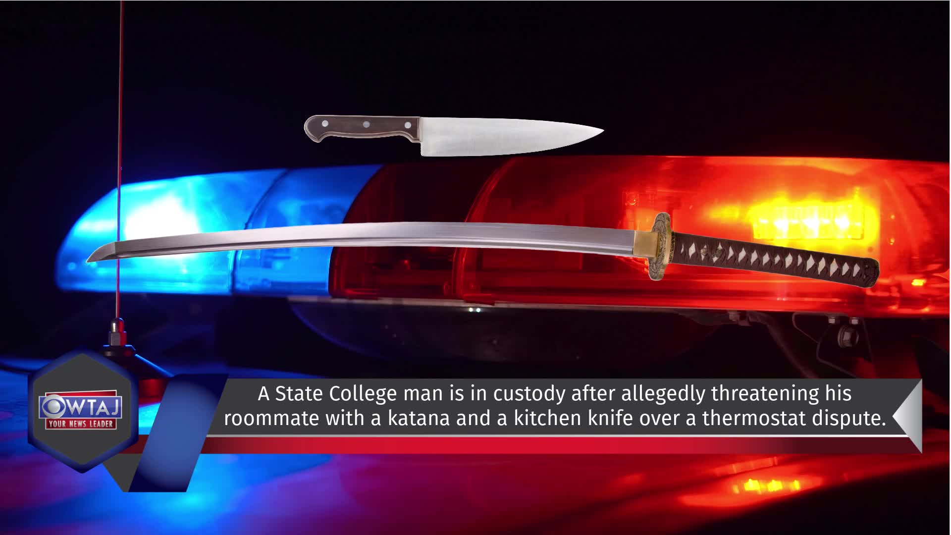 State College man accused of threatening roommate with katana sword in ...