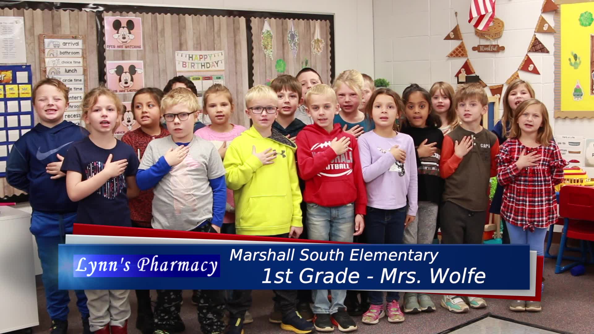 Marshall South Elementary – Mrs. Wolfe – 1st Grade – MyWabashValley.com