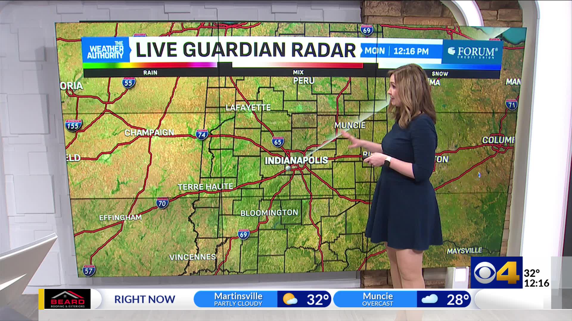 12:15 p.m. forecast on Feb. 9, 2026 with Krista – Fox 59