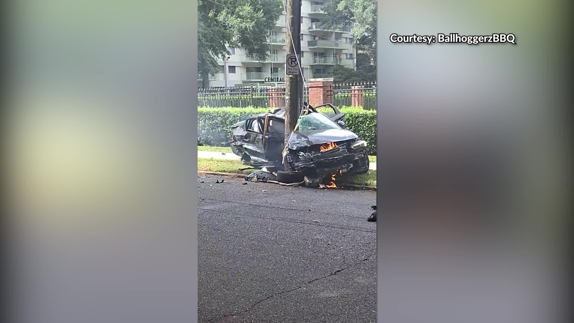 Car on Fire Facebook Central and Melrose Courtesy of BallhoggerzBBQ ...