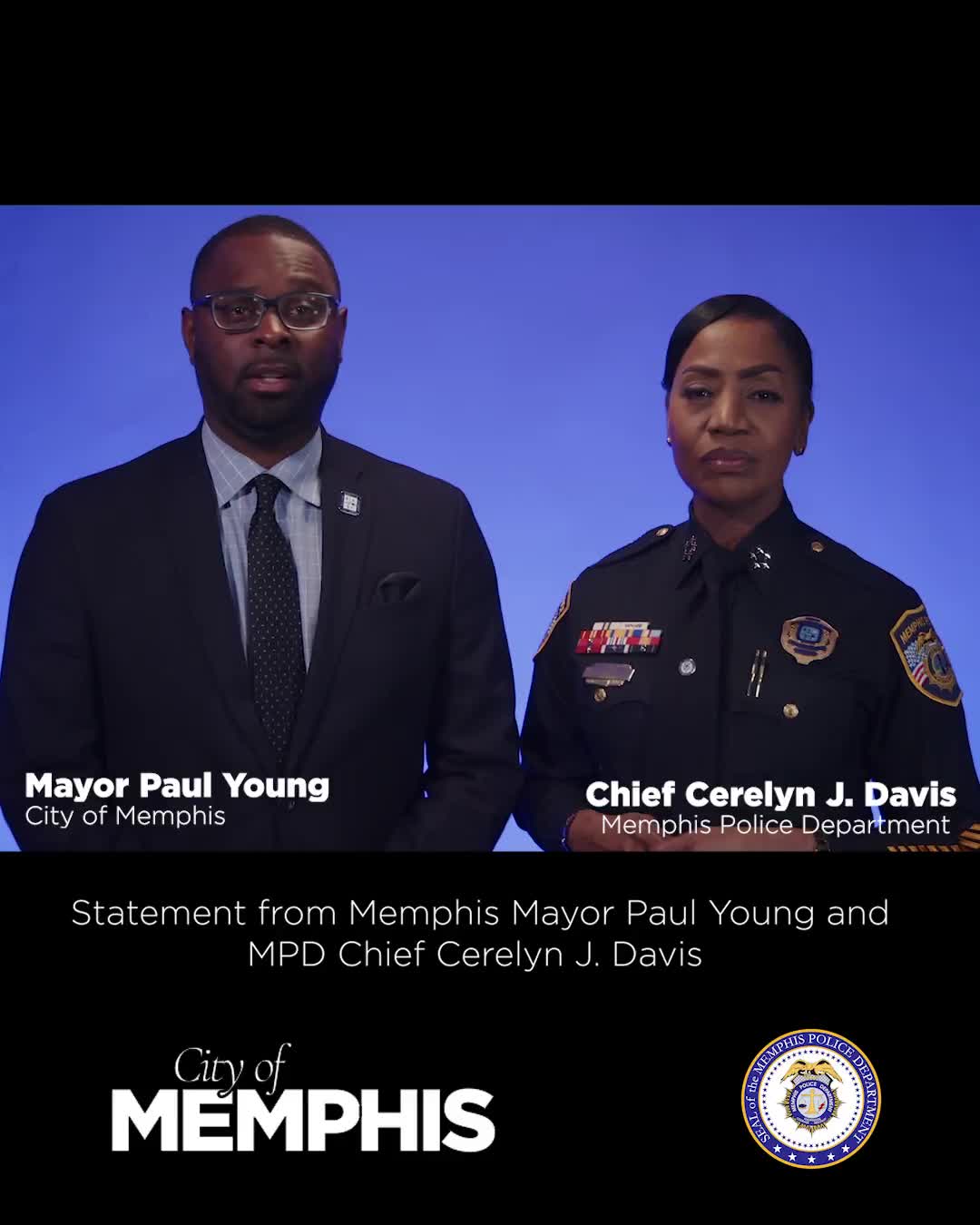 Statement from Mayor Paul Young and MPD Chief C. J. Davis – WREG.com