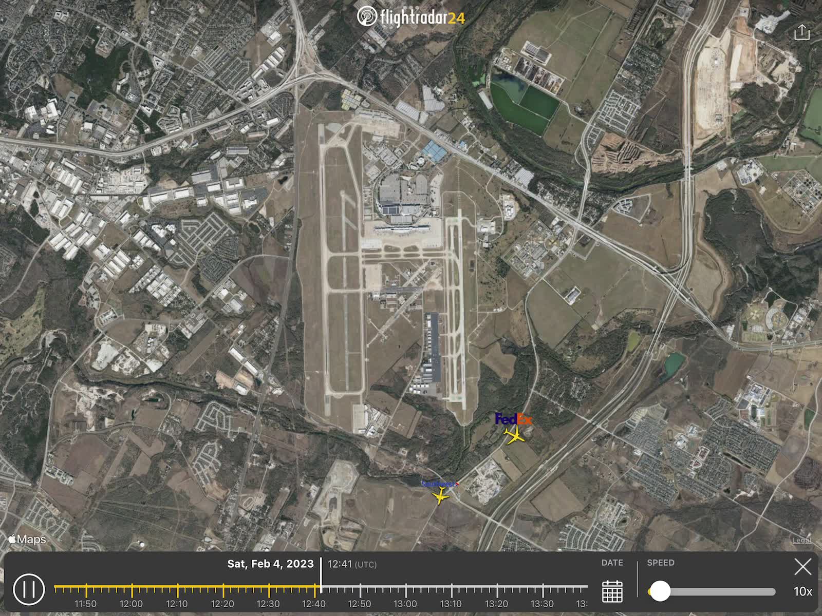 AUS Fedex Flight from Flightradar24.com – WKRN News 2